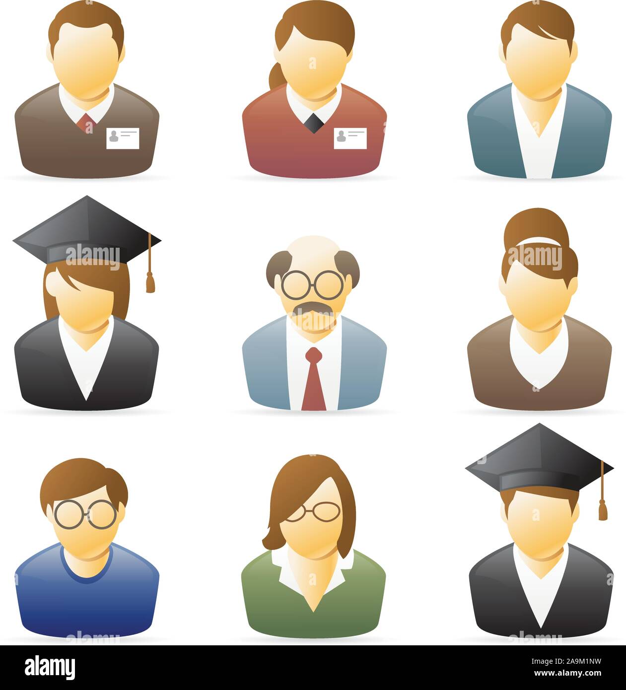 Icons collection representing various people`s occupations. set 1 Stock ... Icons collection representing various people`s occupations. set 1 Stock ...